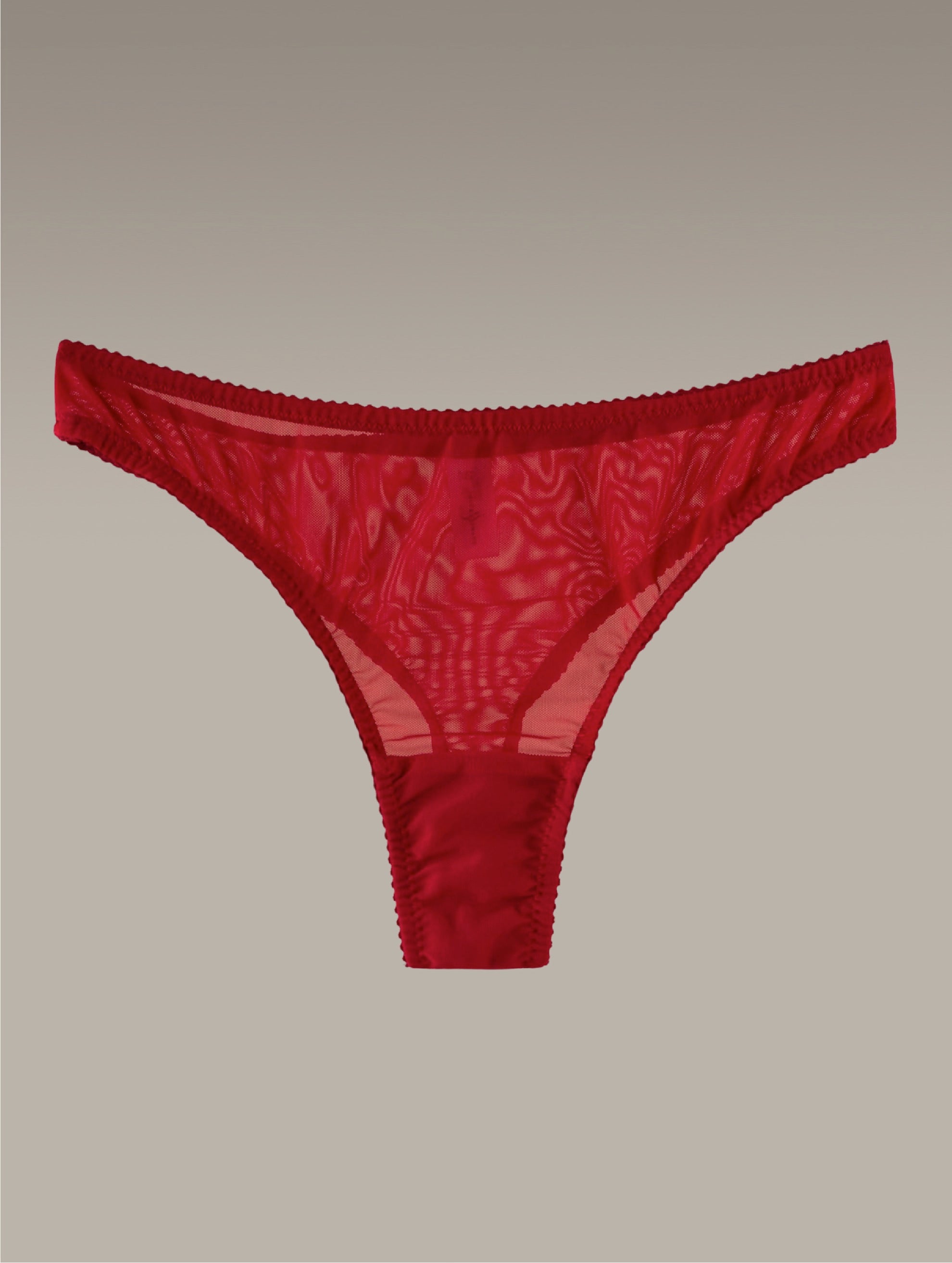 Dark Red Basic Thong